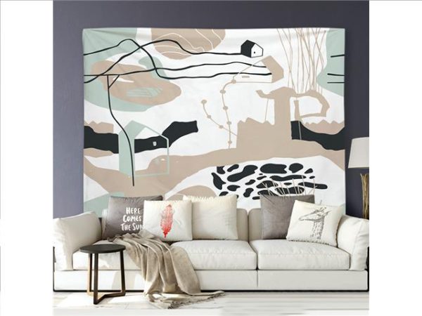 POLYESTER BACKDROP (59" X 79") (ABSTRACT) - IH Casadecor