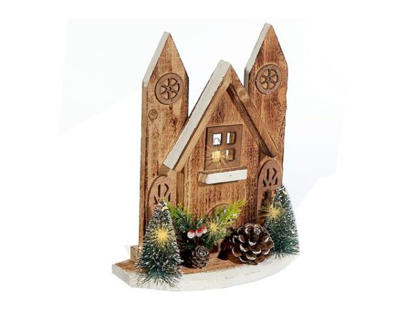 LED NATURAL WOODEN CATHEDRAL(WITH TIMER) - IH Casadecor