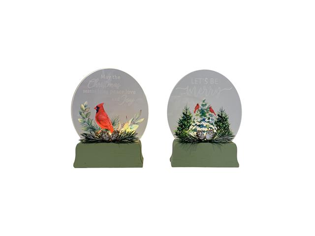 LED WOODEN STAND DÉCOR (CARDINAL) (ASSTD) - IH Casadecor