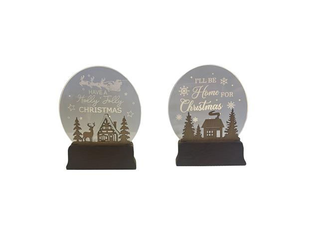 LED WOODEN STAND DÉCOR (WINTER NIGHT) (ASSTD) - IH Casadecor