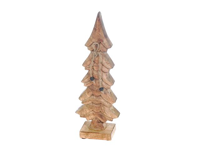 WOOD CARVED PINE TREE DÉCOR - IH Casadecor