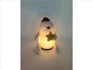 LED WOOL LIT BEAR WITH STAR - IH Casadecor